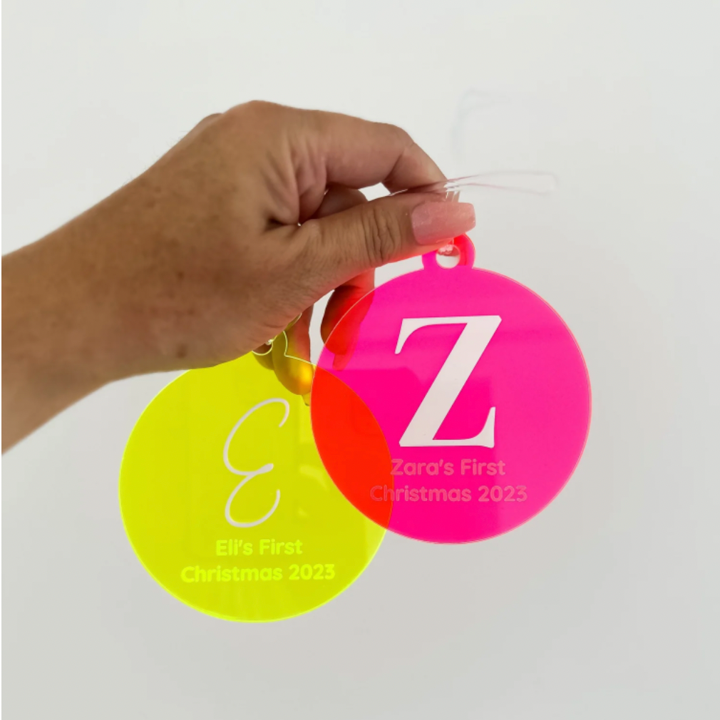 Limited Edition FLURO | Say Something Special Bauble | Custom Christma ...