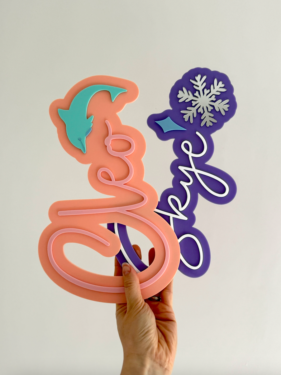 3D Layered Decorative Name Sign – Letterly