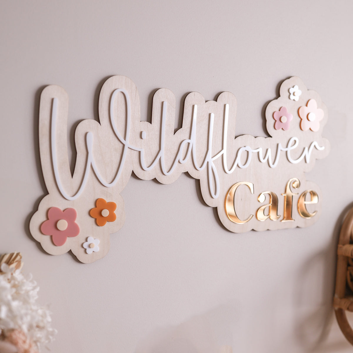 3D Layered Flower Sign – Letterly